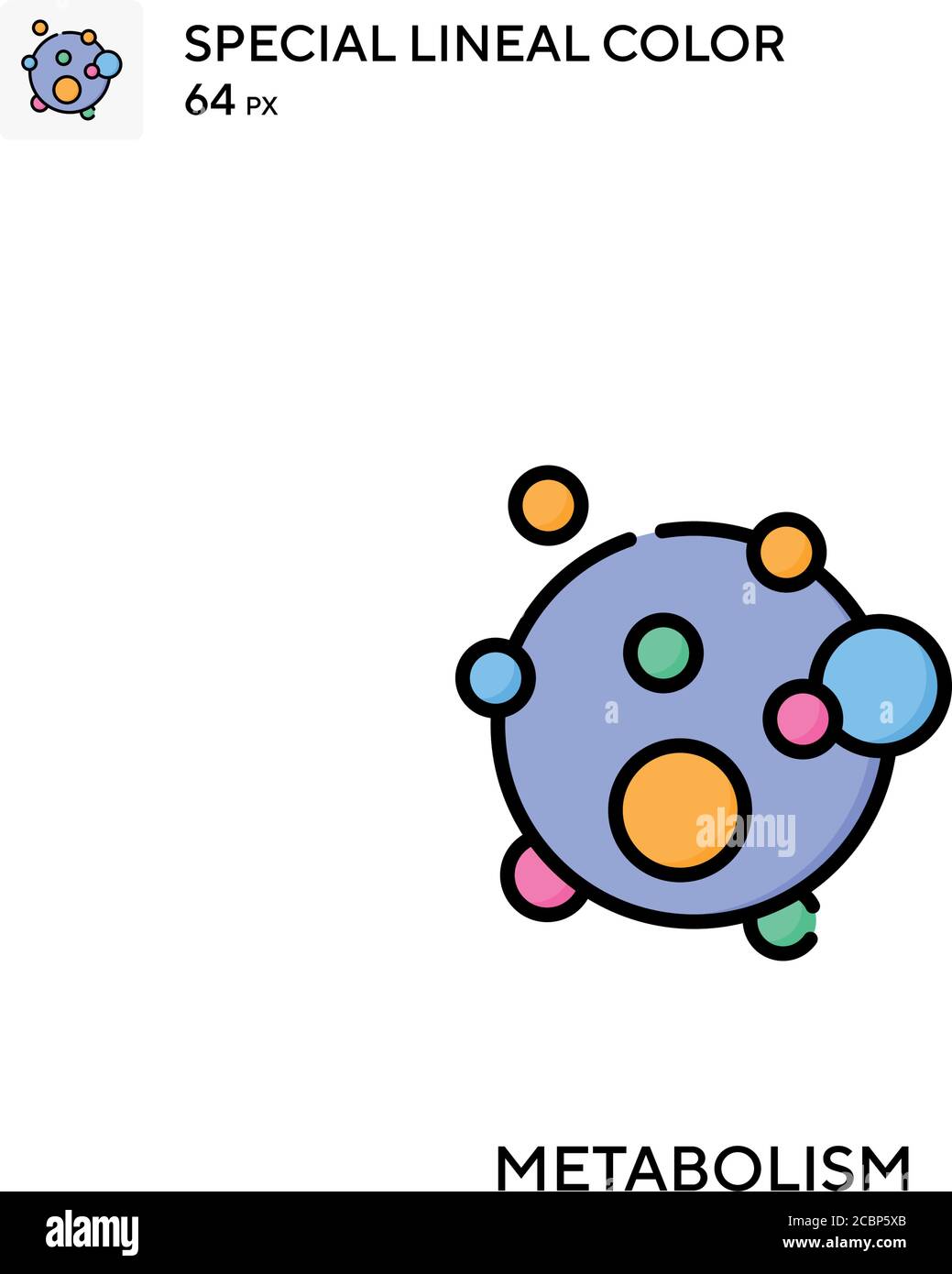 Metabolism Special lineal color vector icon. Metabolism icons for your ...