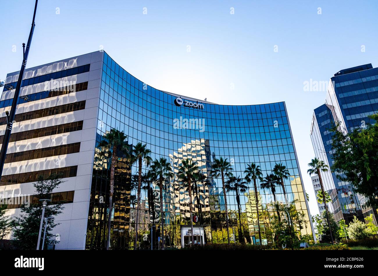 Zoom Video Conferencing company in San Jose California USA Stock Photo ...