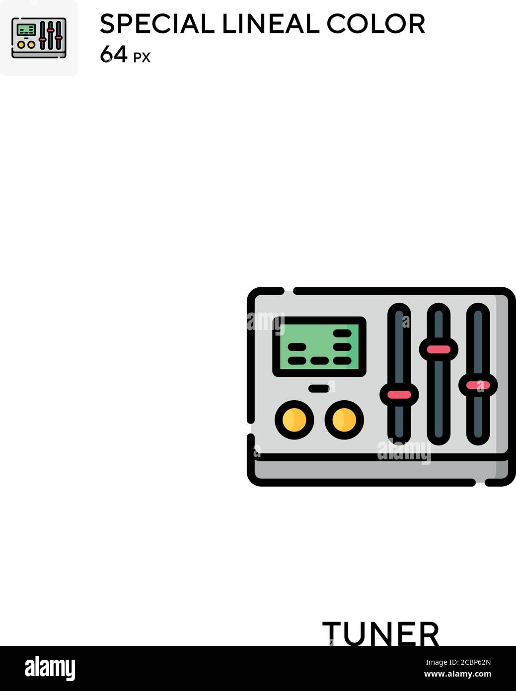 Tuner Special lineal color vector icon. Tuner icons for your business ...