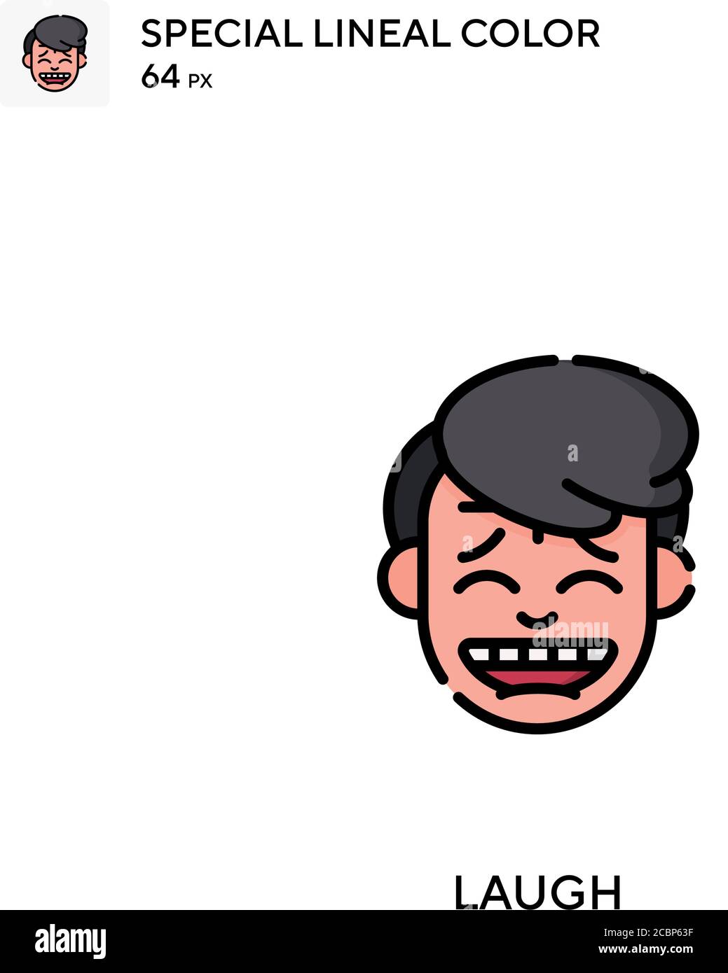 Laugh Special lineal color vector icon. Laugh icons for your business ...