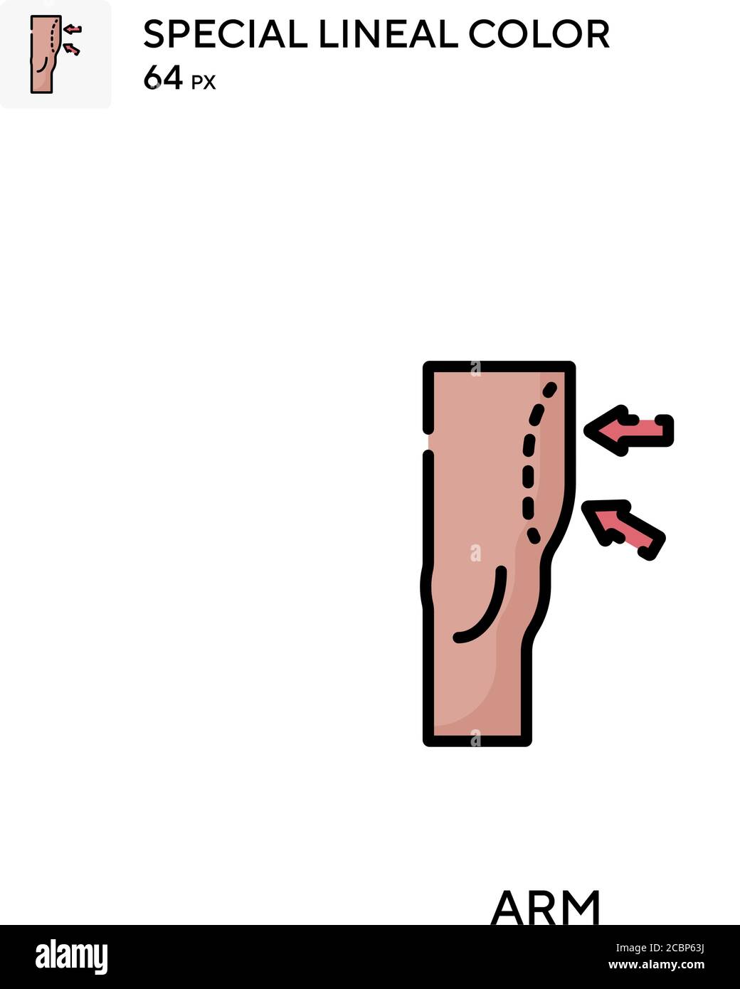 Arm Special lineal color vector icon. Arm icons for your business ...