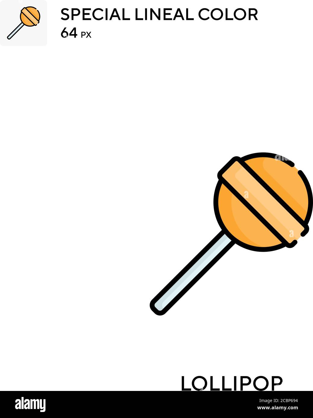 Lollipop Special lineal color vector icon. Lollipop icons for your ...
