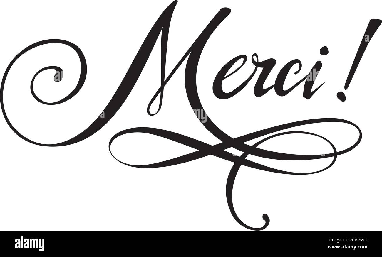 Merci Cut Out Stock Images & Pictures - Alamy