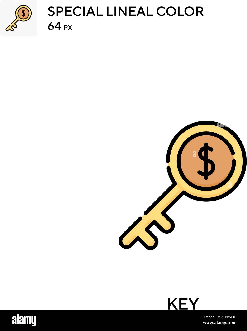 Key Special lineal color vector icon. Key icons for your business ...