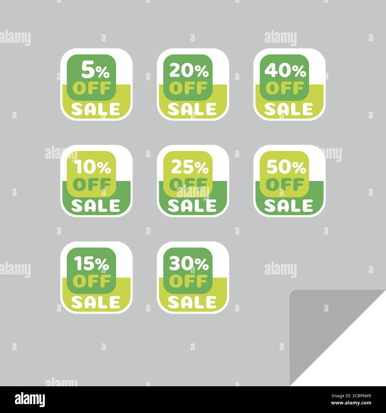 Set of discount labels to attract customers' attention. Timeless easy ...