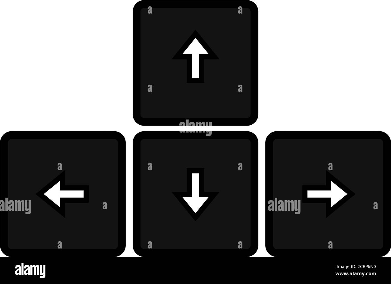 Isolated navigation keys icon Stock Vector Image & Art - Alamy