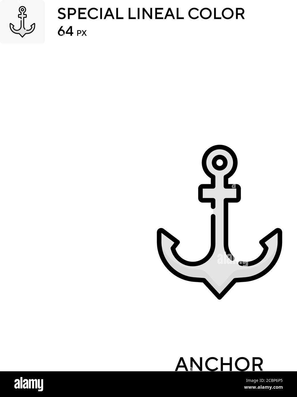 Anchor Special lineal color vector icon. Anchor icons for your business ...