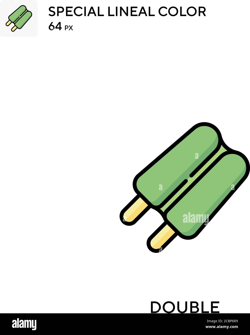 Double Special lineal color vector icon. Double icons for your business ...