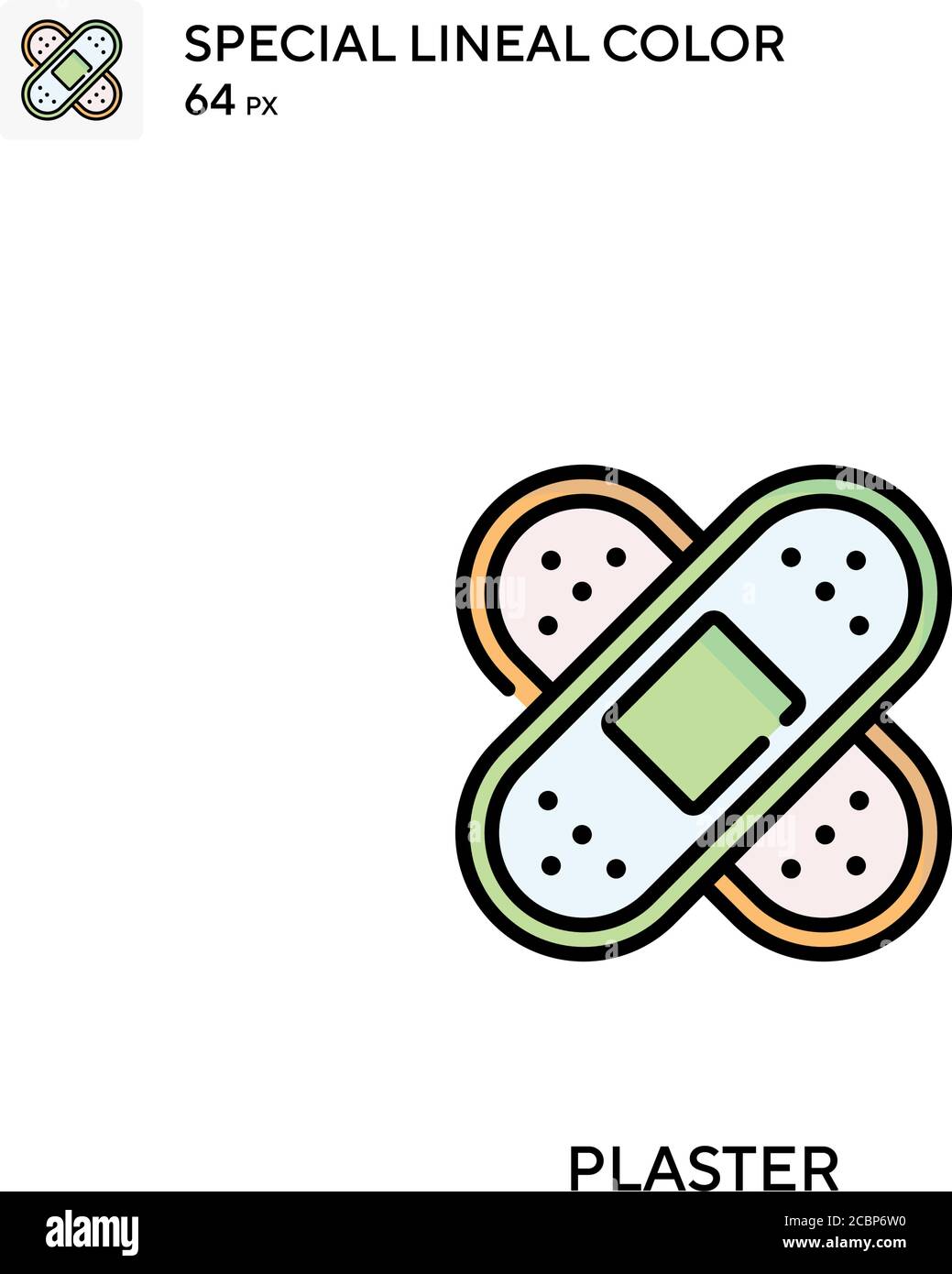 Plaster Special lineal color vector icon. Plaster icons for your business project Stock Vector ...