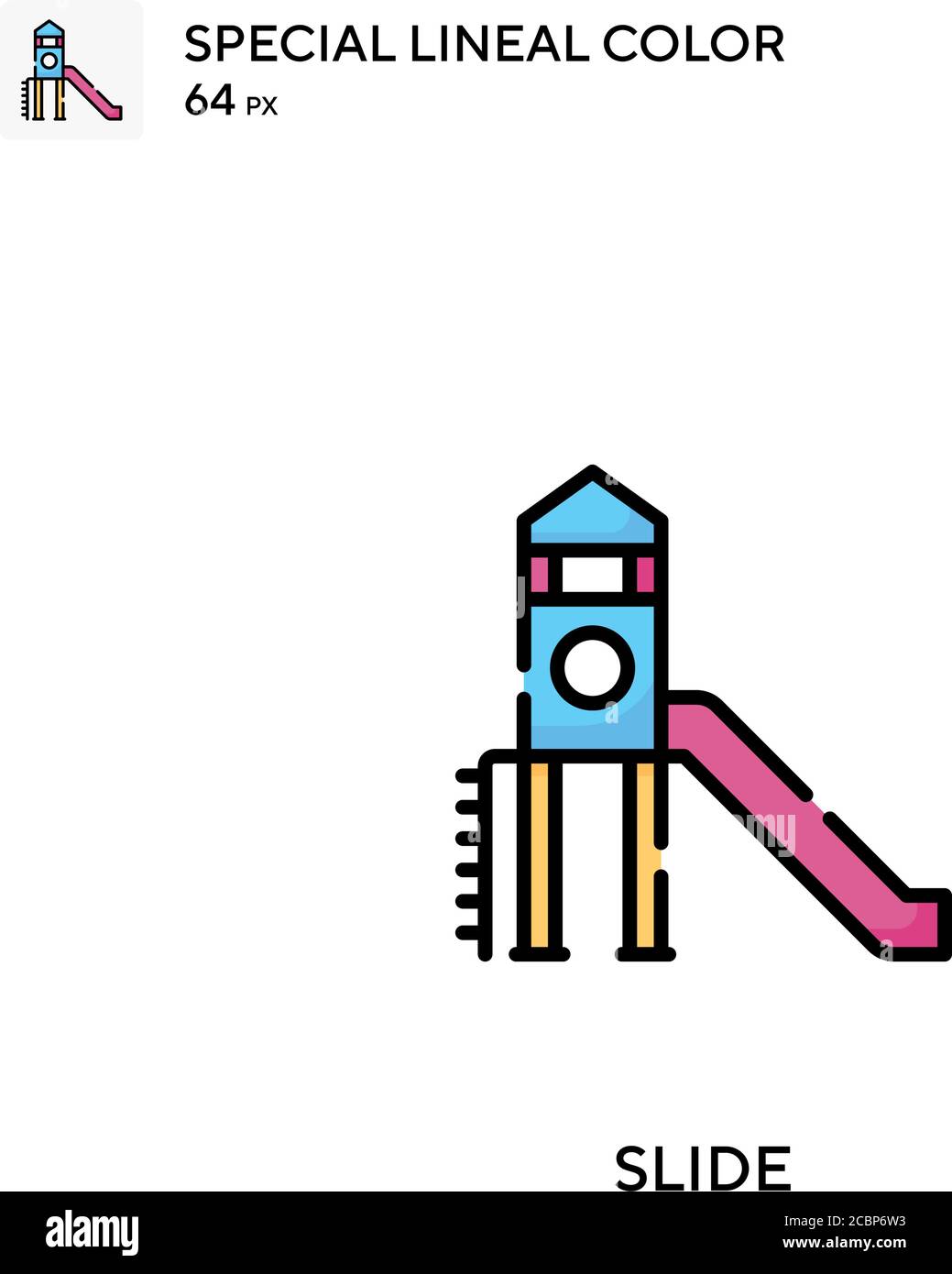 Slide Special lineal color vector icon. Slide icons for your business ...