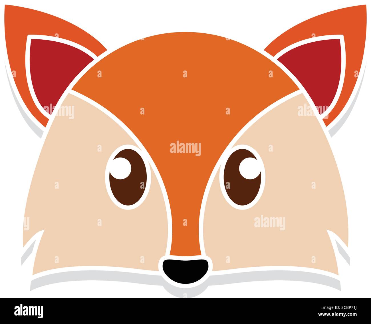 Fox head cartoon Stock Vector Image & Art - Alamy