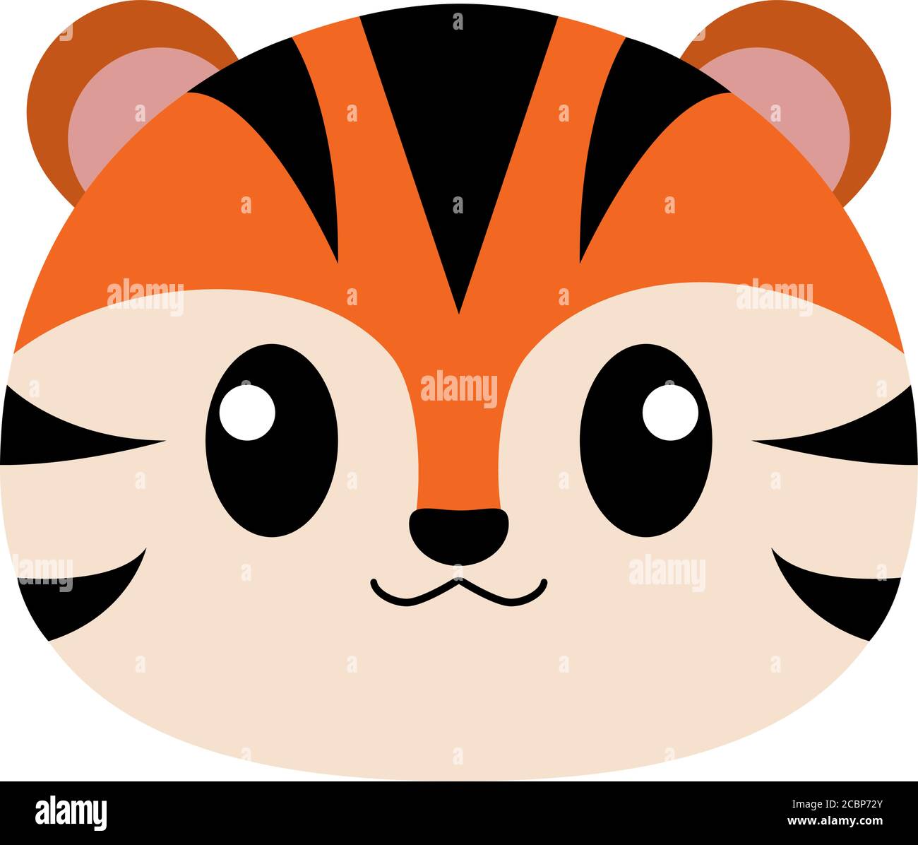 Tiger icon in cartoon hi-res stock photography and images - Alamy