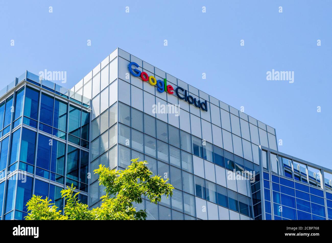 Google Cloud offices in Mountain View California USA Stock Photo - Alamy