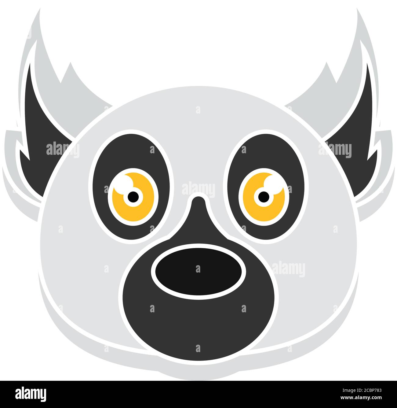 Lemur head cartoon Stock Vector Image & Art - Alamy