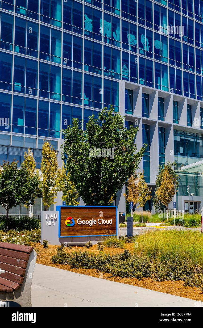 Google Cloud offices in Mountain View California USA Stock Photo - Alamy