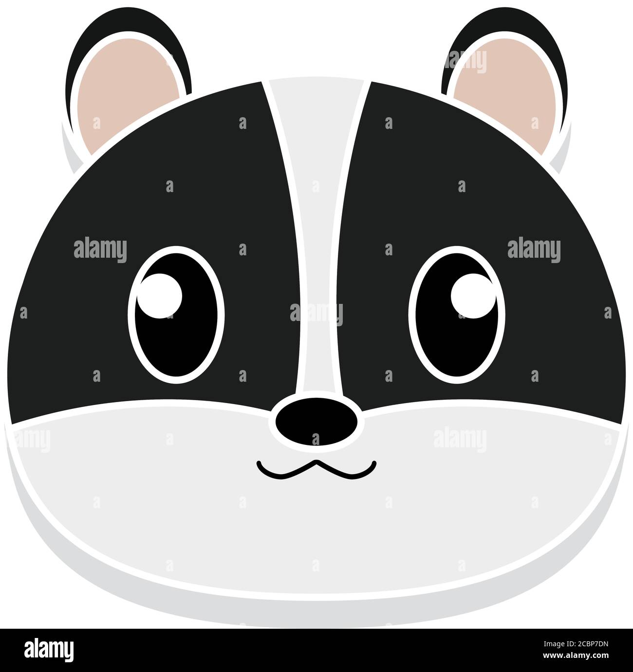 Skunk head cartoon Stock Vector Image & Art - Alamy