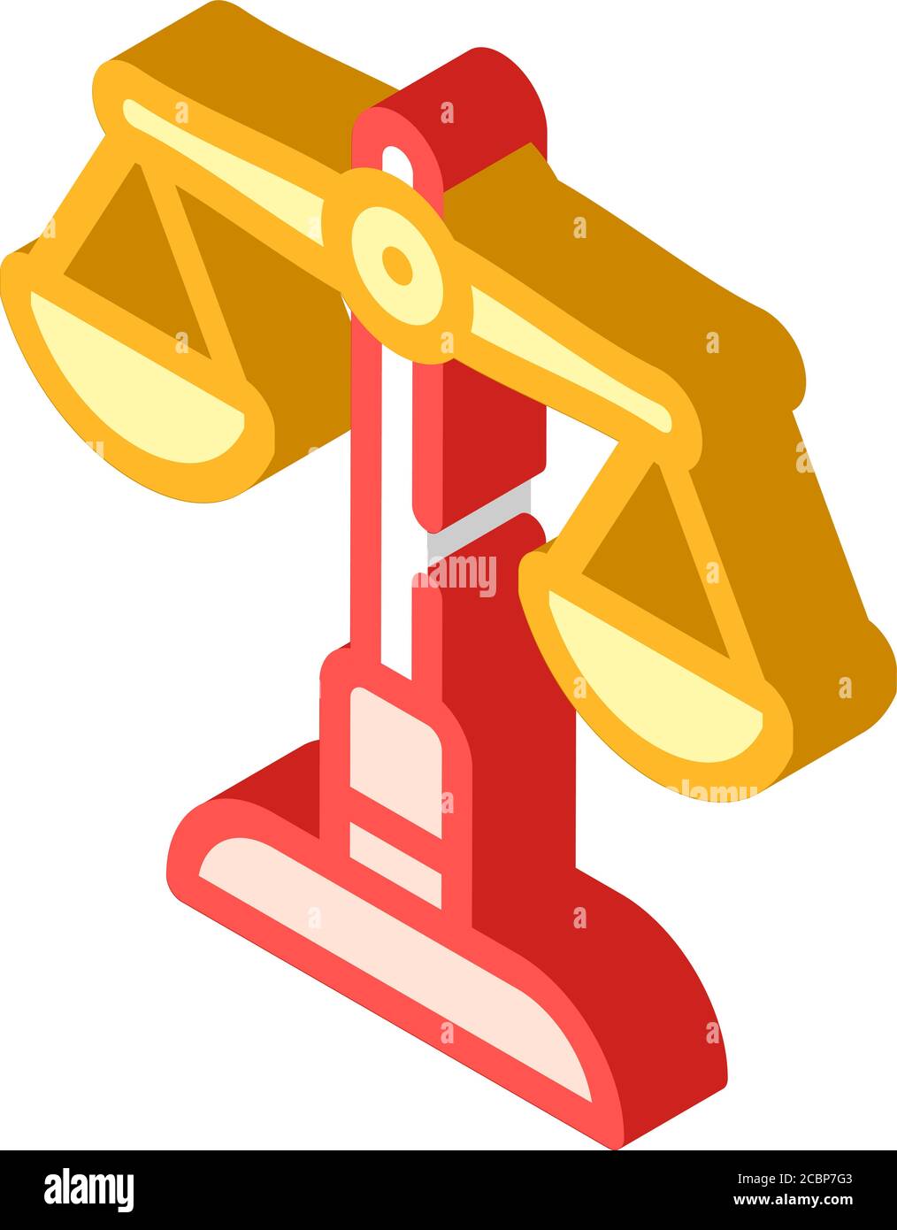 judicial scales isometric icon vector illustration isolated Stock ...