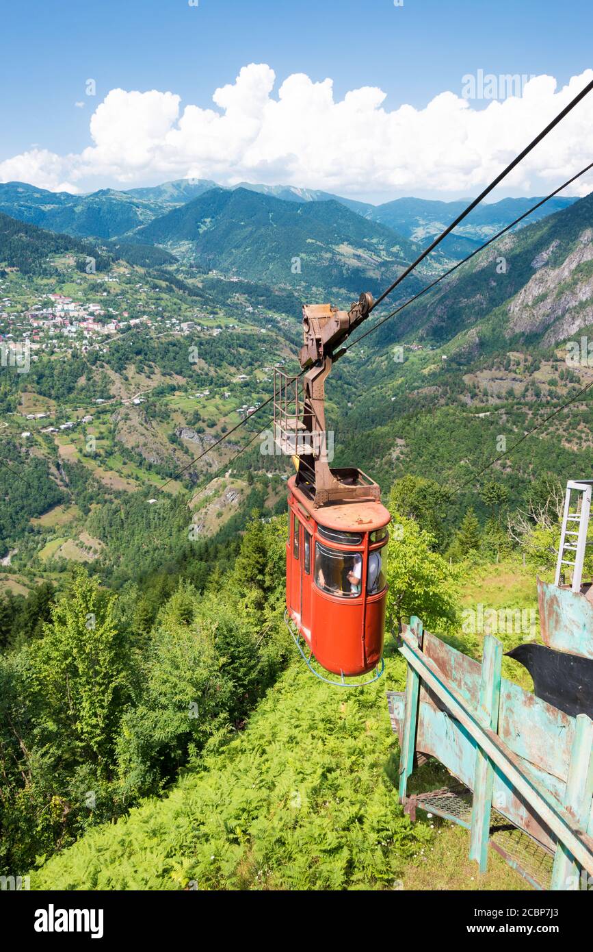 Khulo, Georgia - Ropeway in Khulo, Adjara, Georgia. It is built by ...