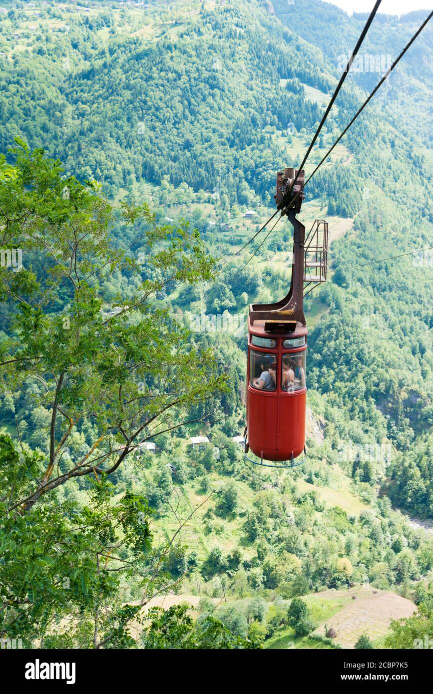 Khulo, Georgia - Ropeway in Khulo, Adjara, Georgia. It is built by ...
