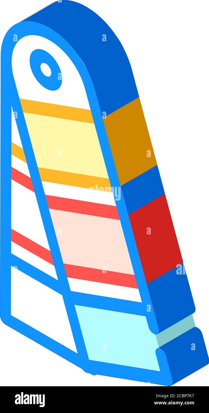 spectrum for color matching isometric icon vector illustration Stock ...