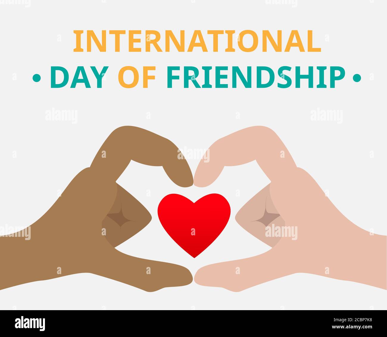Illustration vector design of international day of friendship Stock ...