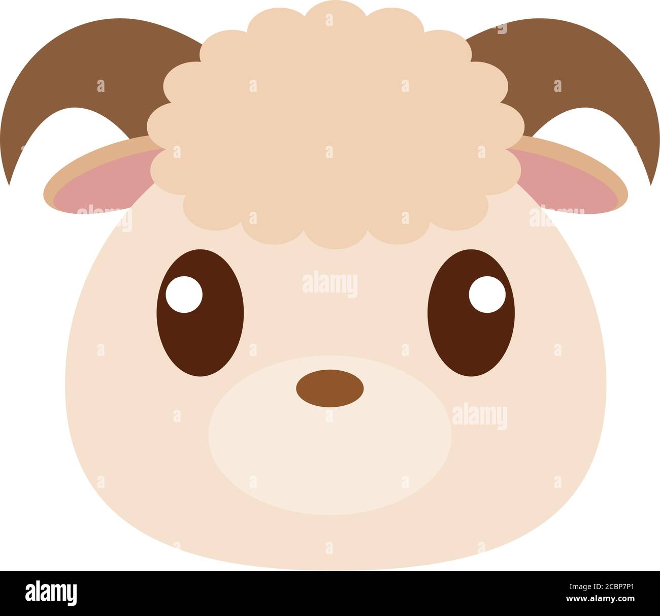 Goat head cartoon Stock Vector Image & Art - Alamy