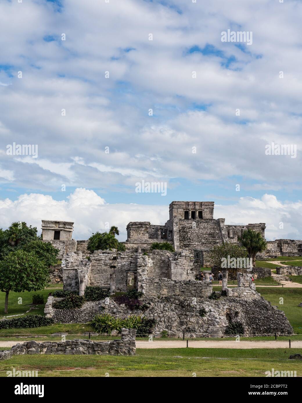 El Castillo or the Castle is the largest temple in the ruins of the ...