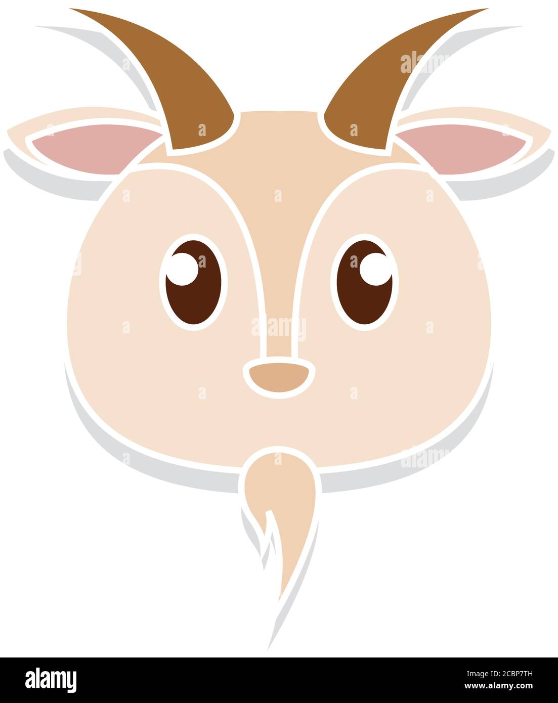 Goat head cartoon Stock Vector Image & Art - Alamy