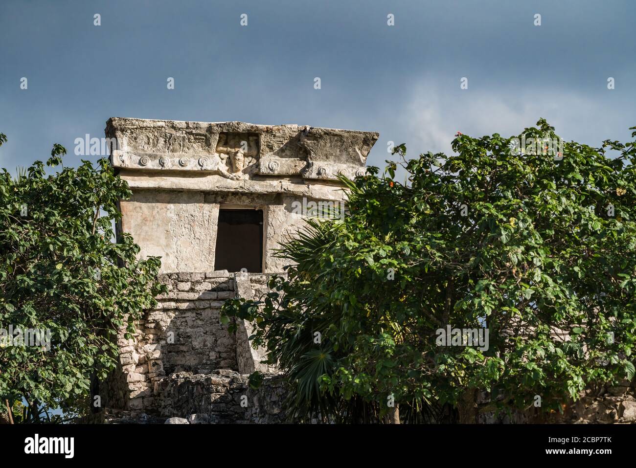 The Temple of the Diving God or Descending God in the ruins of the ...