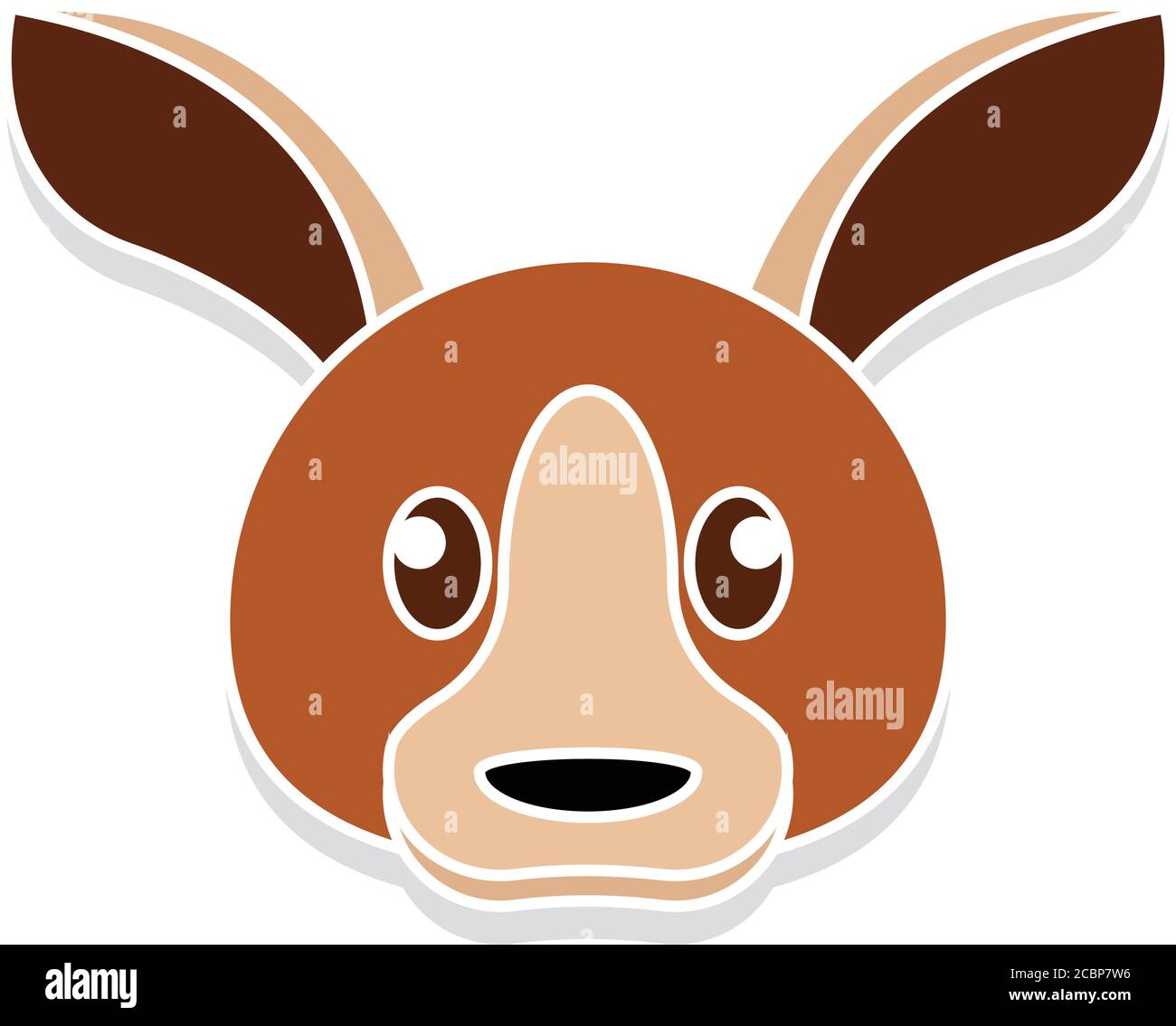 Kangaroo head cartoon Stock Vector Image & Art - Alamy