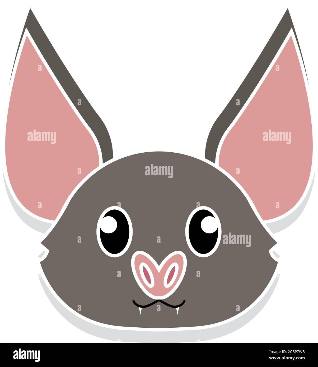 Bat head cartoon Stock Vector Image & Art - Alamy
