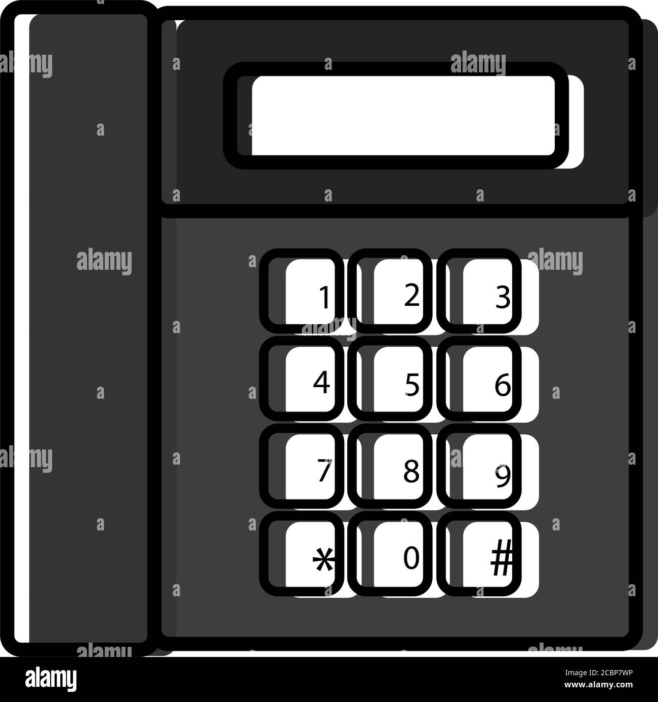 Isolated telephone icon Stock Vector Image & Art - Alamy