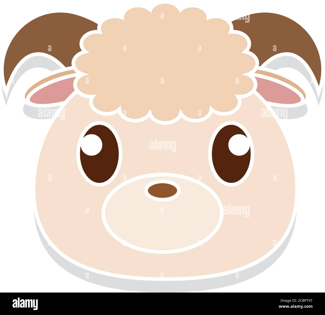 Goat head cartoon Stock Vector Image & Art - Alamy