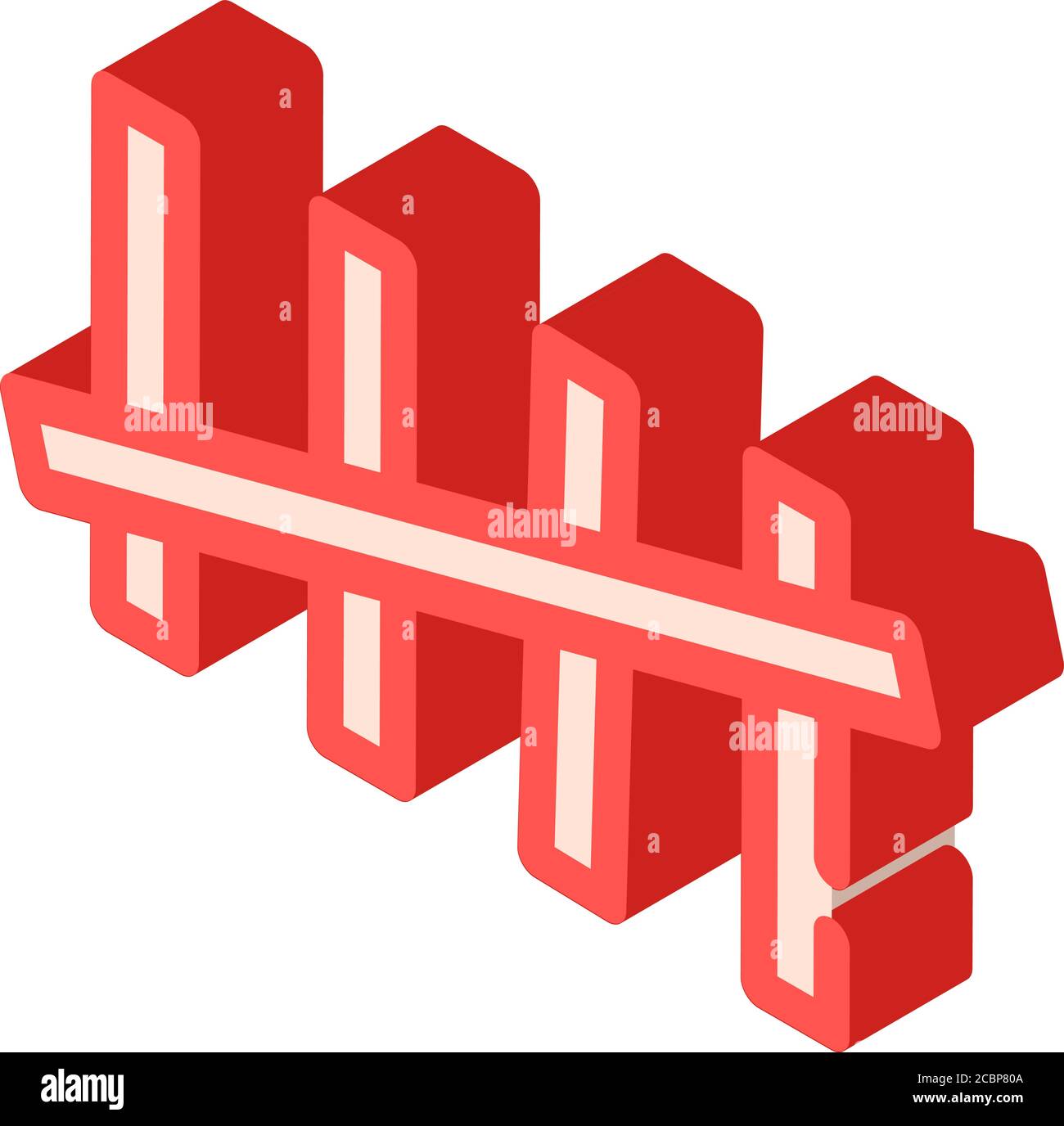 notches prisoner isometric icon vector illustration isolated Stock ...