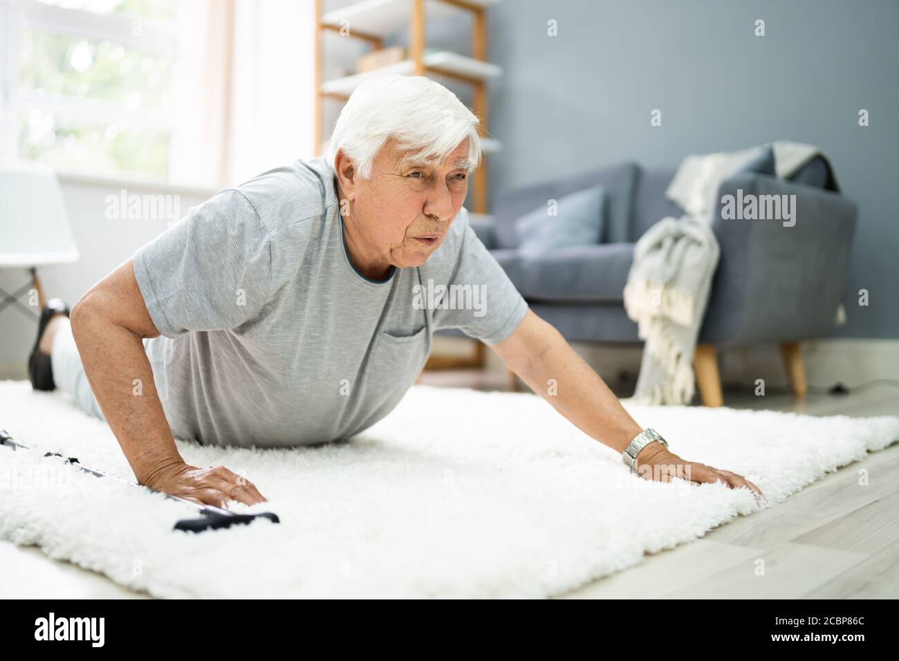 Man with walking stick fallen hi-res stock photography and images - Alamy