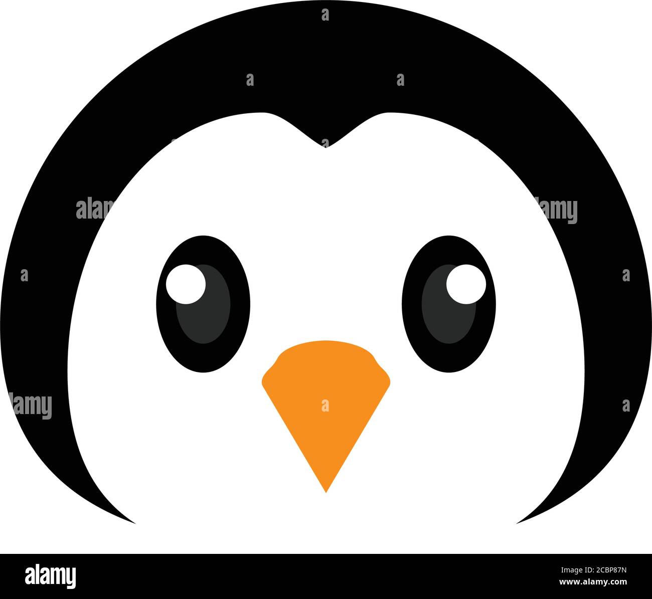 Cute Penguin Face Cartoon High Resolution Stock Photography and Images ...