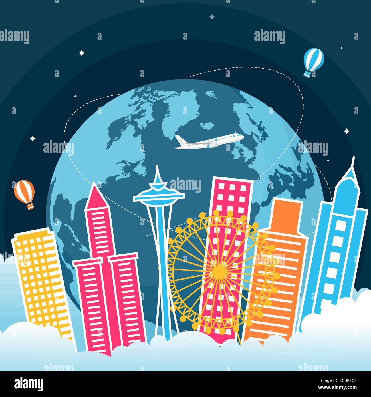 Seattle Tour Cartoon