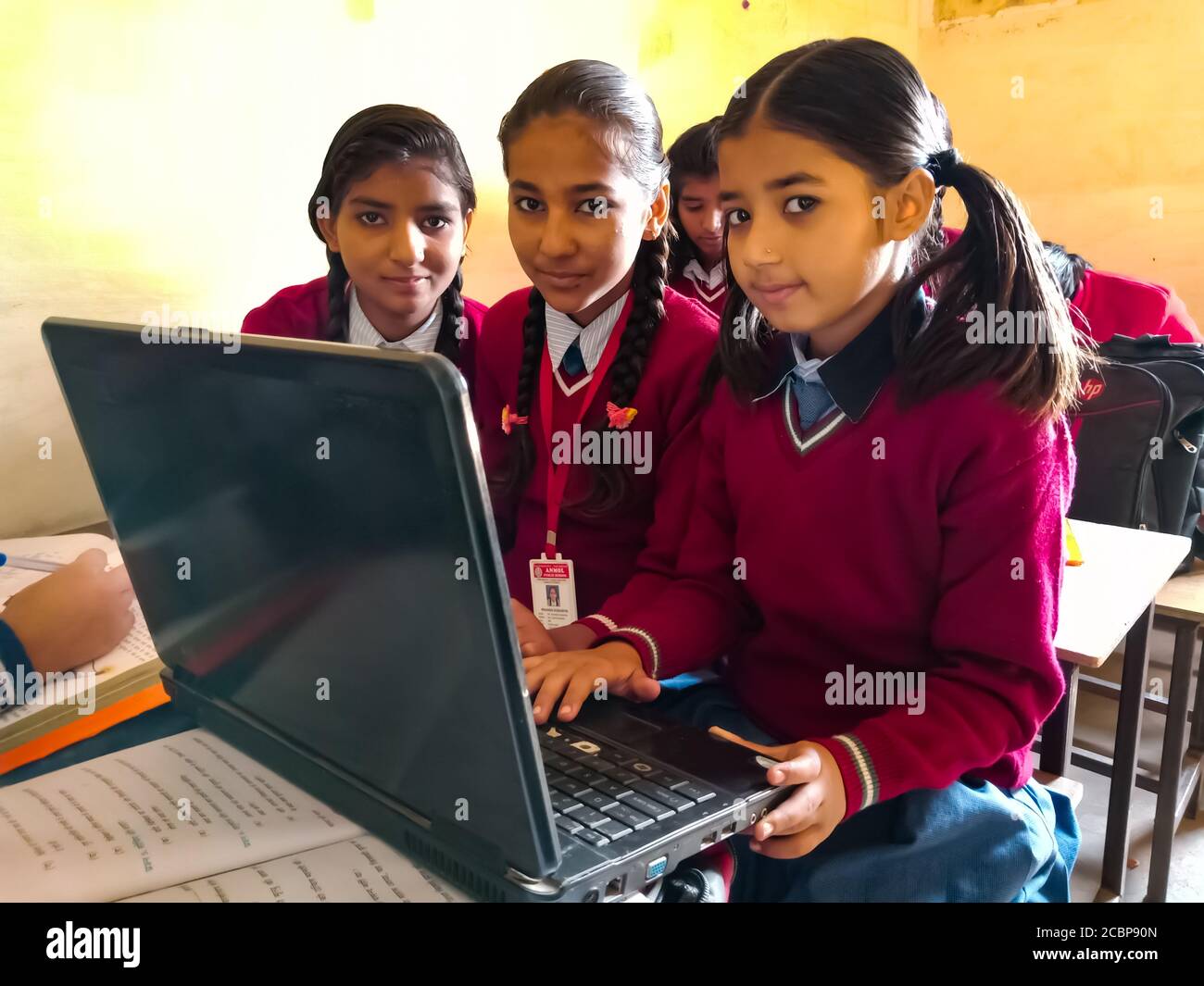 Poor school india technology hi-res stock photography and images - Alamy
