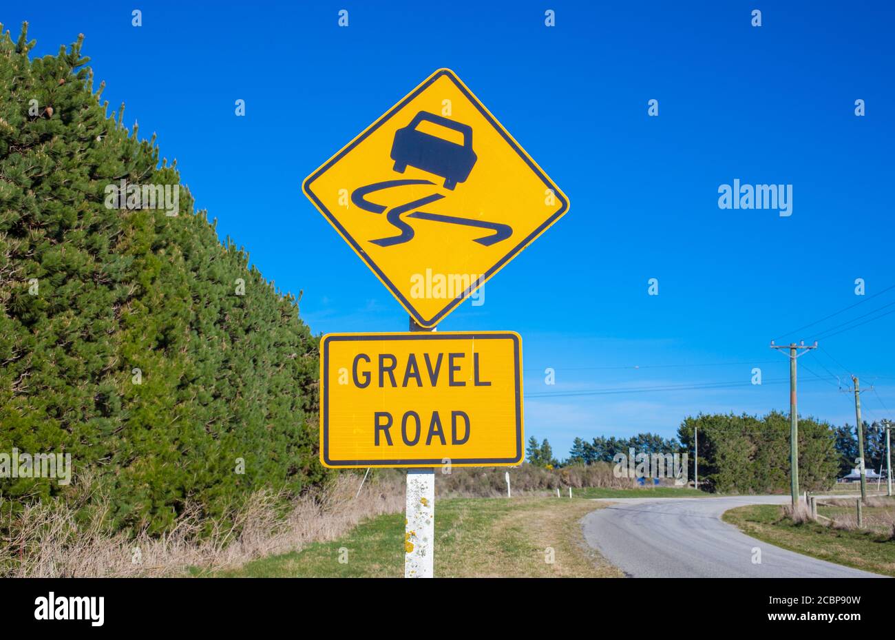 New Zealand Countryside Scenes: iconic road-signs and warnings Stock ...