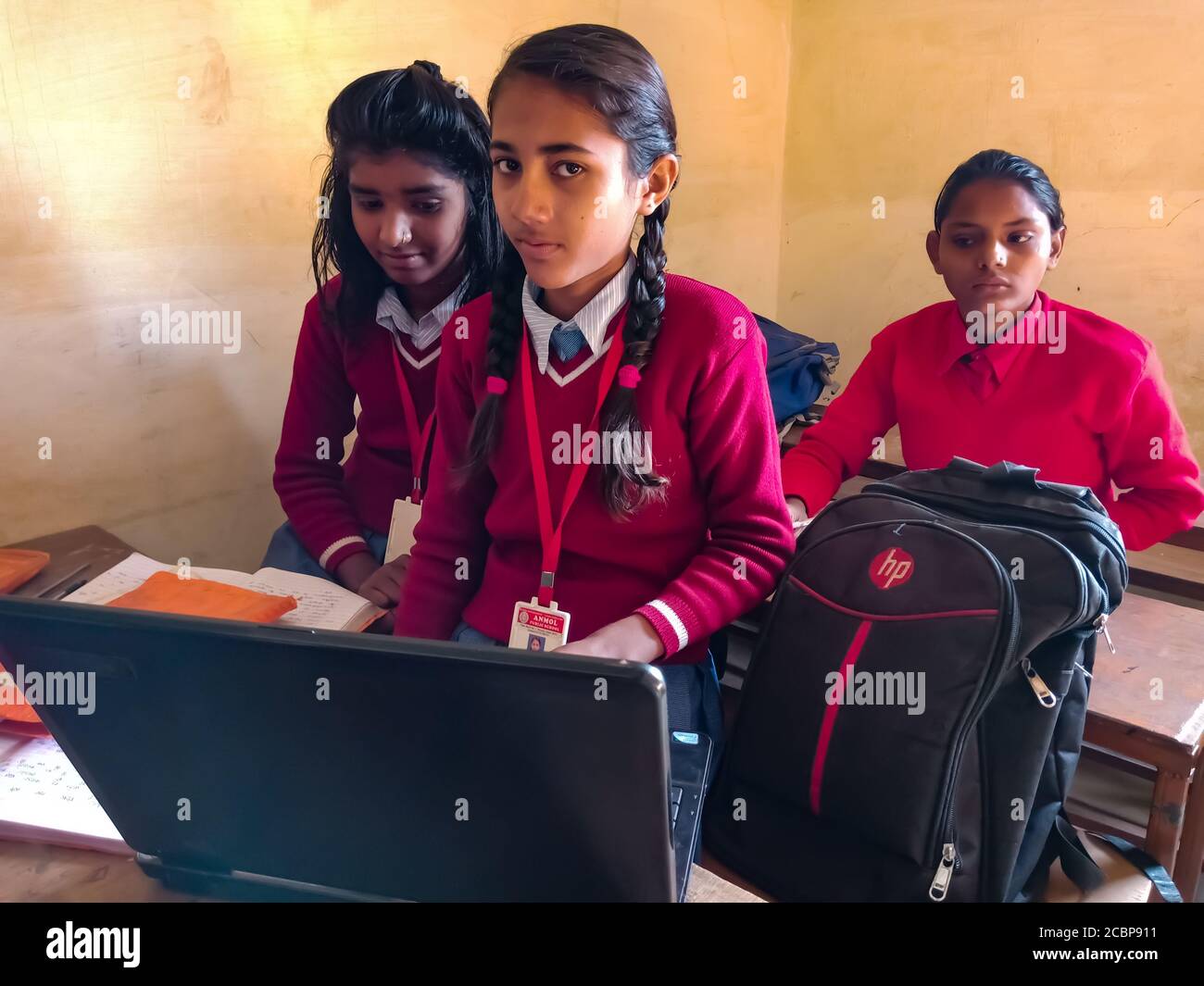 Poor school india technology hi-res stock photography and images - Alamy