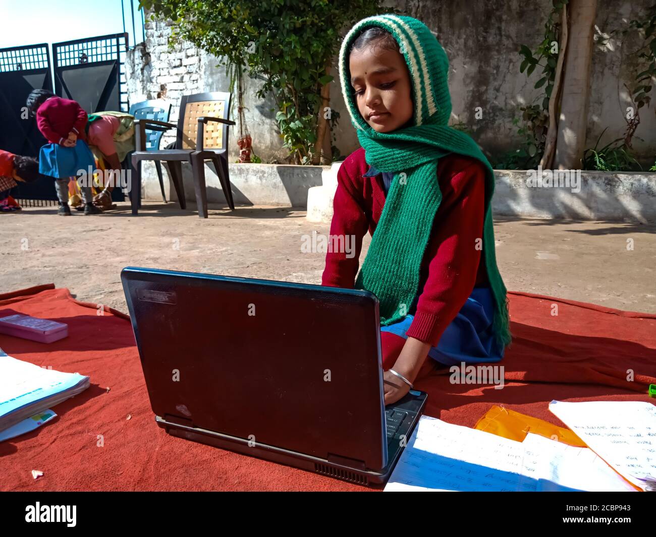 Poor school india technology hi-res stock photography and images - Alamy