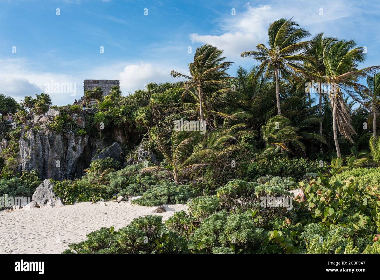 El Castillo or the Castle is the largest temple in the ruins of the ...