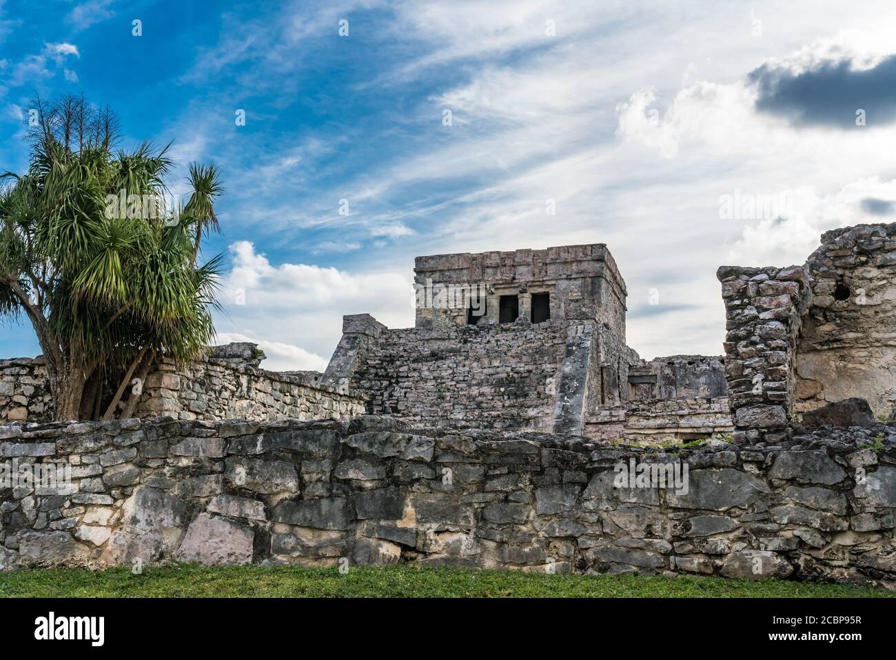 El Castillo or the Castle is the largest temple in the ruins of the ...