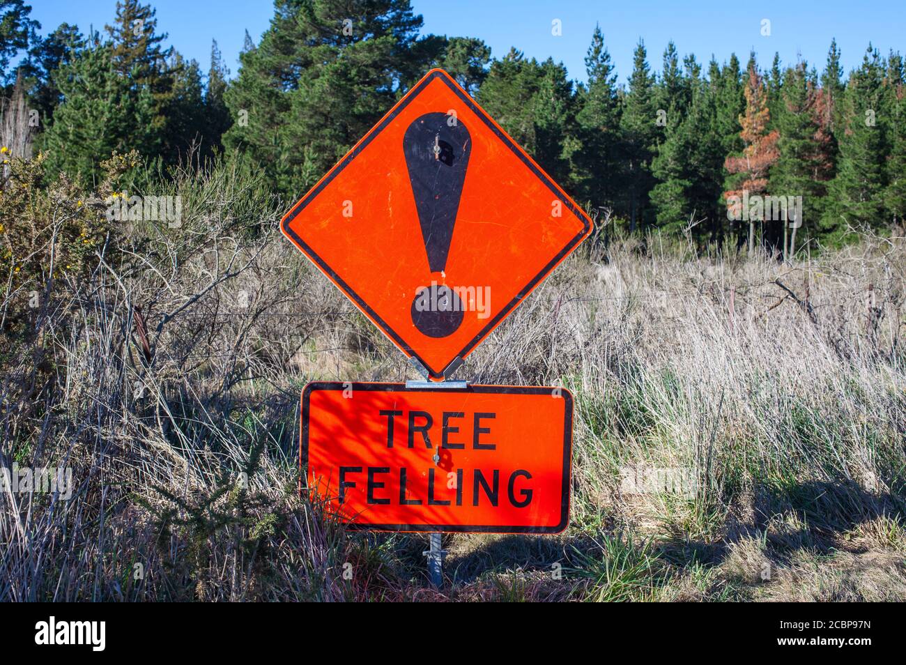 New Zealand Countryside Scenes: iconic road-signs and warnings Stock ...