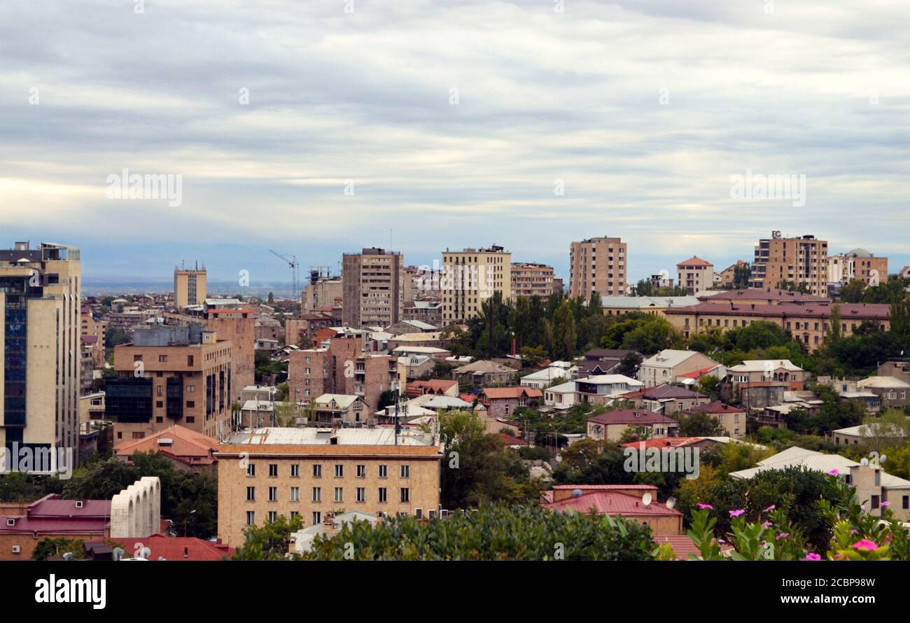 Yerevan View from The Cascade Stock Photo - Alamy