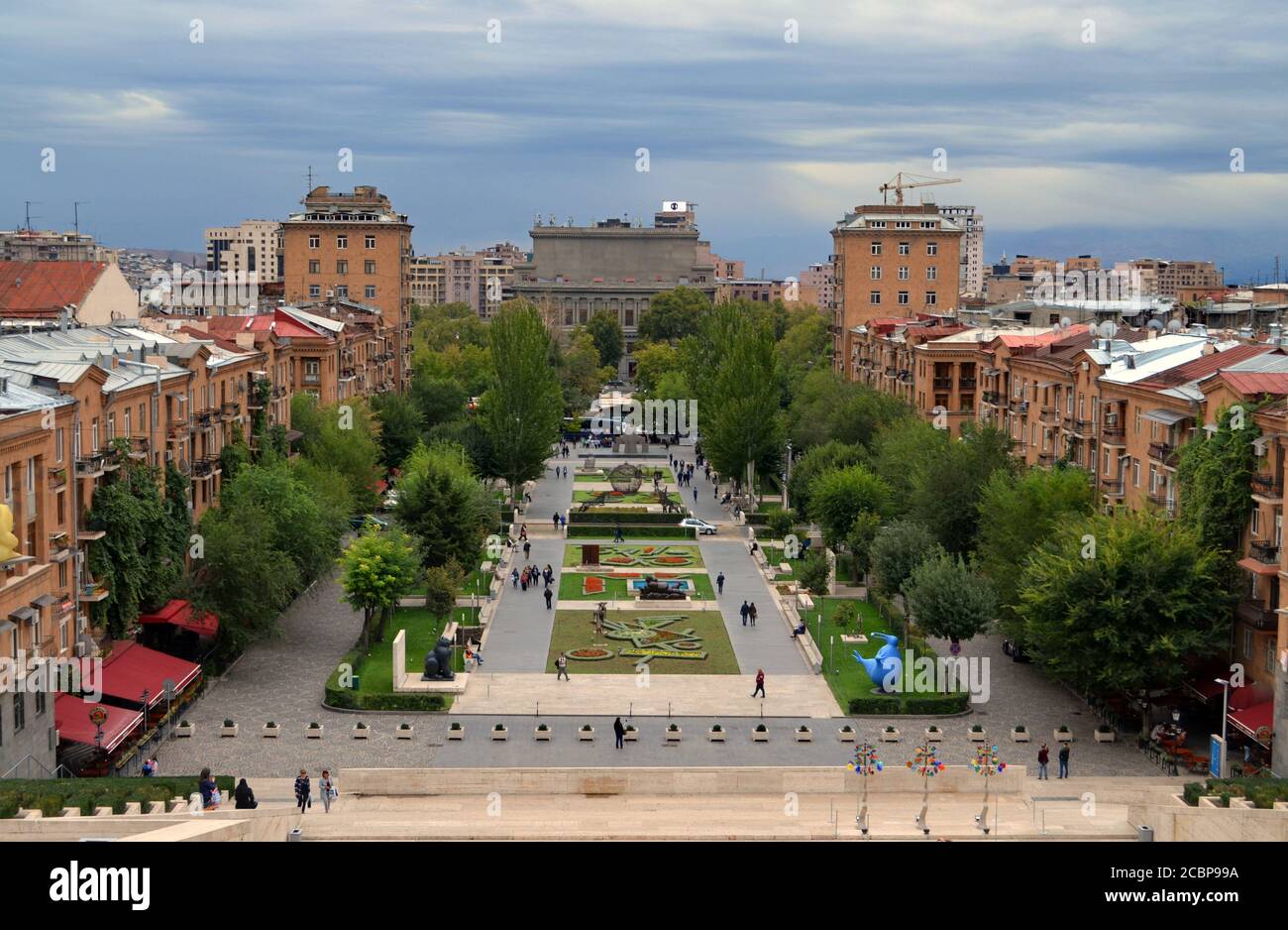 Yerevan View from The Cascade Stock Photo - Alamy