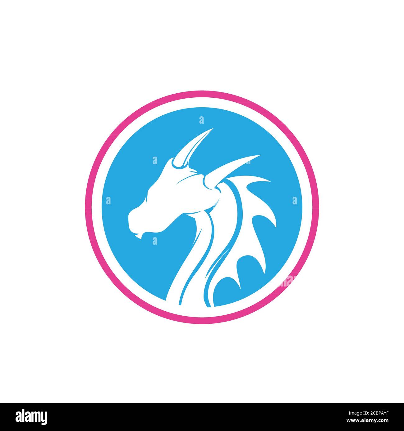 Dragon illustration icon design template vector Stock Vector Image ...