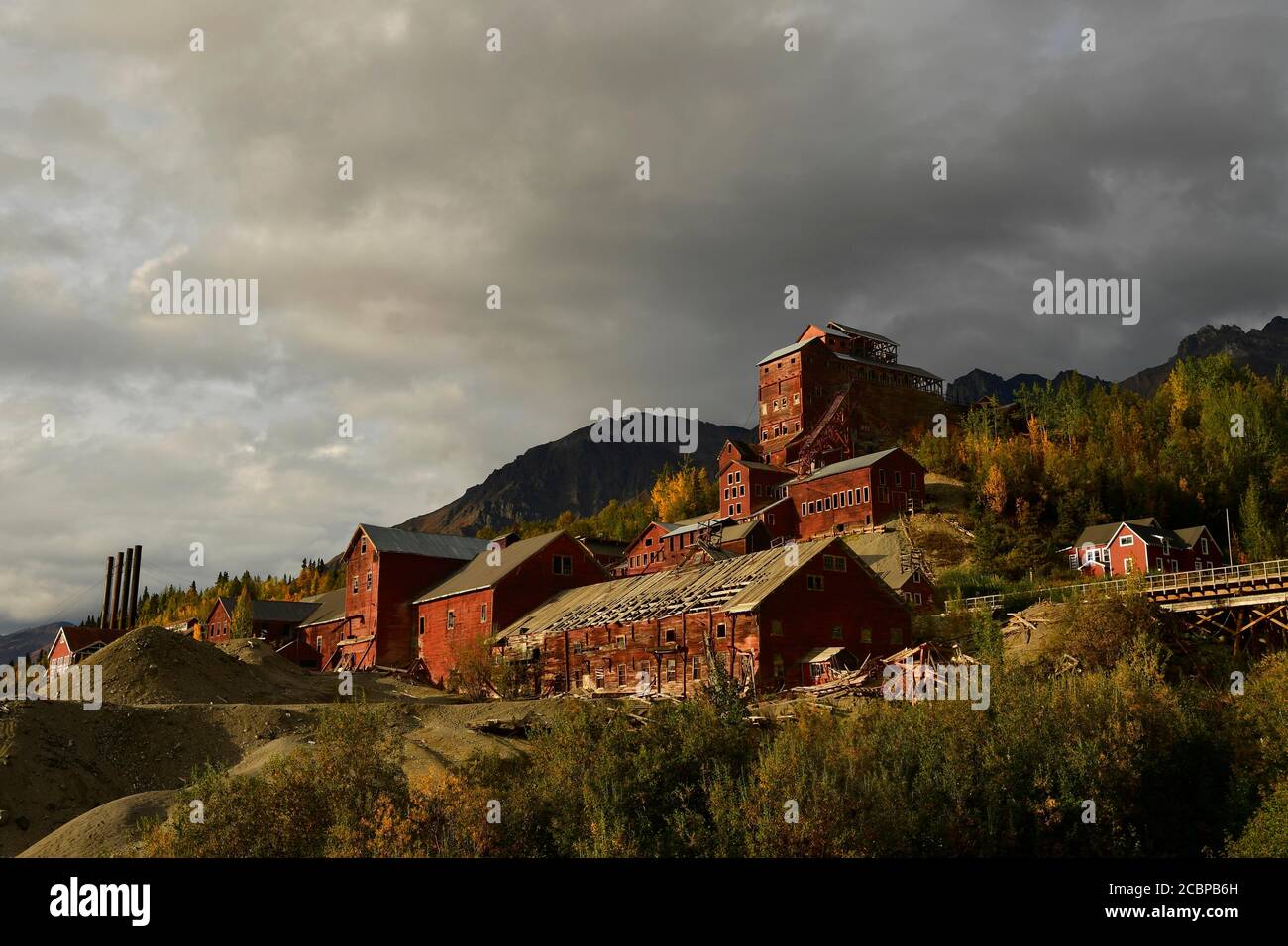 Kennicott Mine, historic copper mine near McCarthy, Wrangell-St.Elias ...