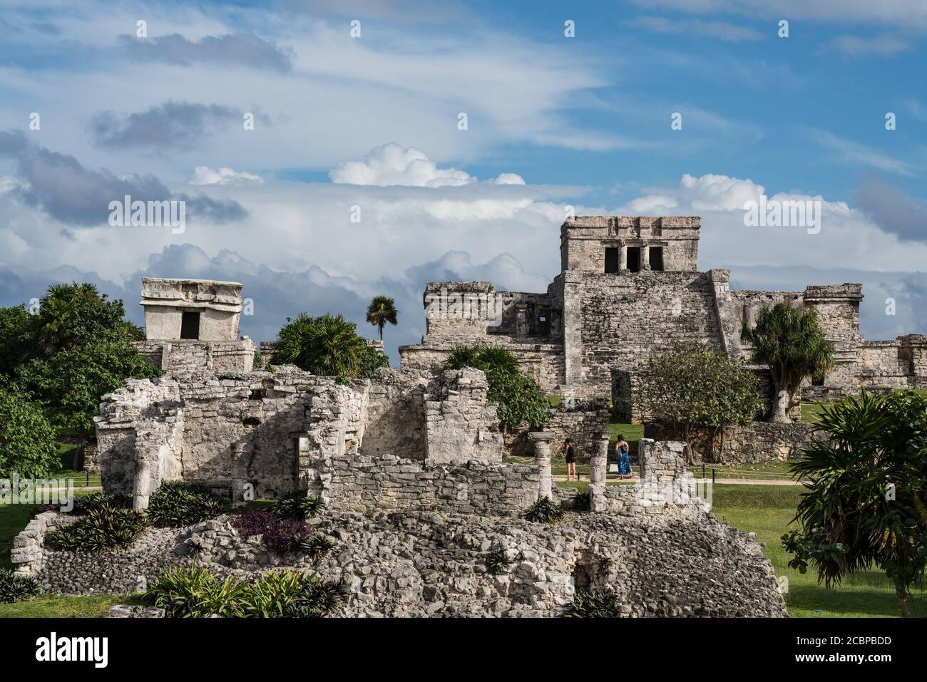 El Castillo or the Castle is the largest temple in the ruins of the ...