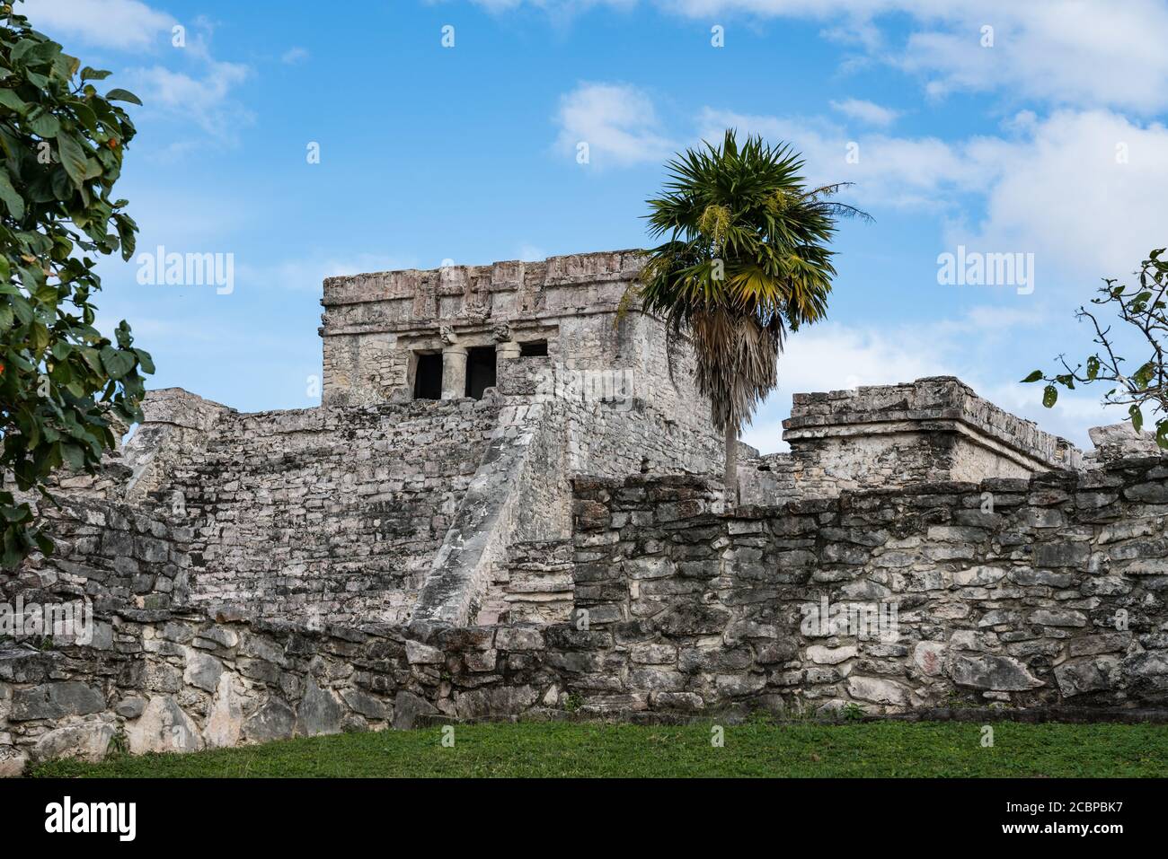 El Castillo or the Castle is the largest temple in the ruins of the ...